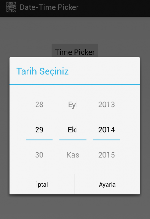 Android Date-Time Picker Kullanımı