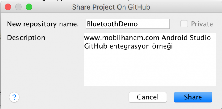 Android Studio ve GitHub - Mobilhanem