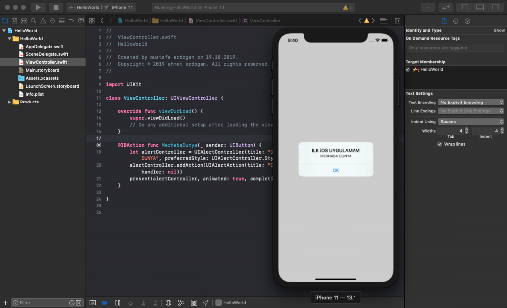 iOS Dersleri | Xcode Storyboard Kullanımı | Mobilhanem
