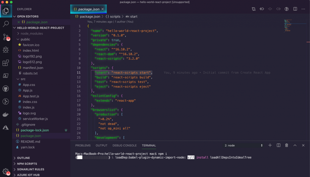 ReactJs Kurulumu Ve İlk Uygulamanın Çalıştırılması - Mobilhanem