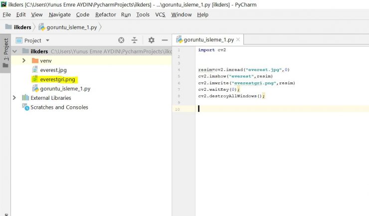 OpenCv'de Resim İşlemleri | Resim Okuma, Yazma İşlemleri ve Özellikleri