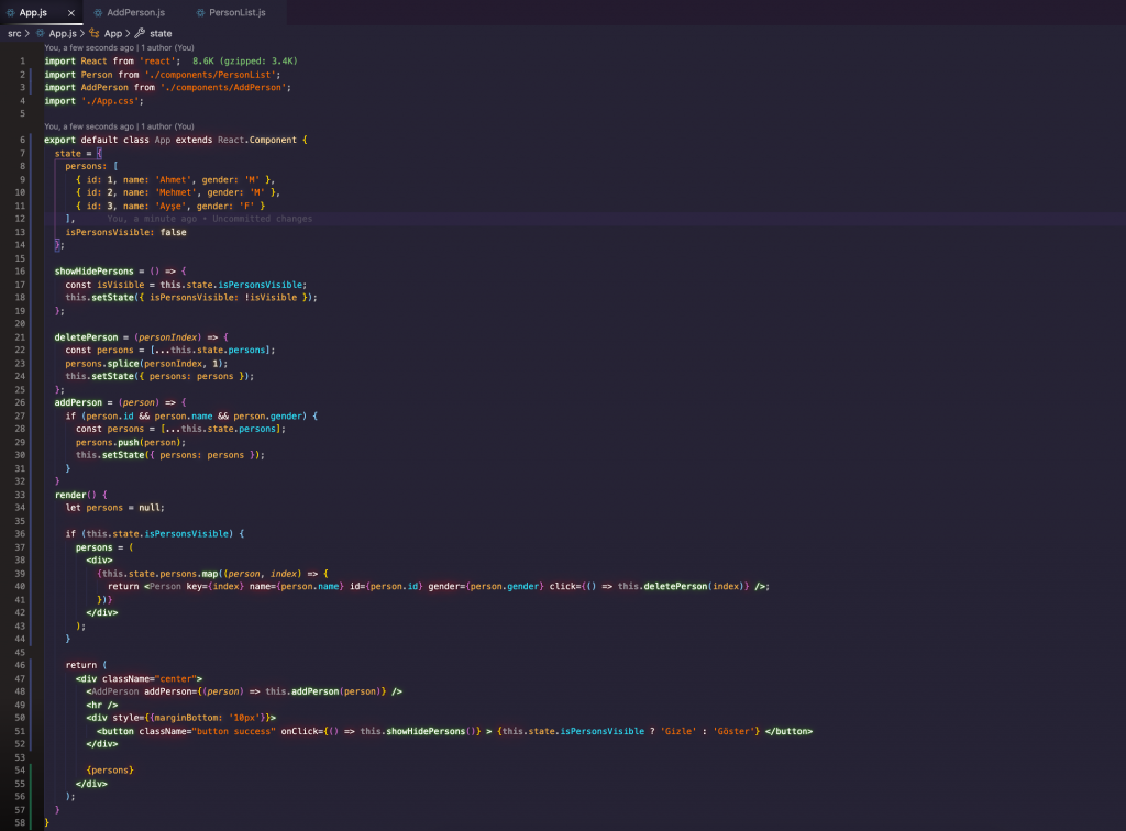 ReactJs Lists and Conditionals (Listeler ve Koşullar)- Mobilhanem